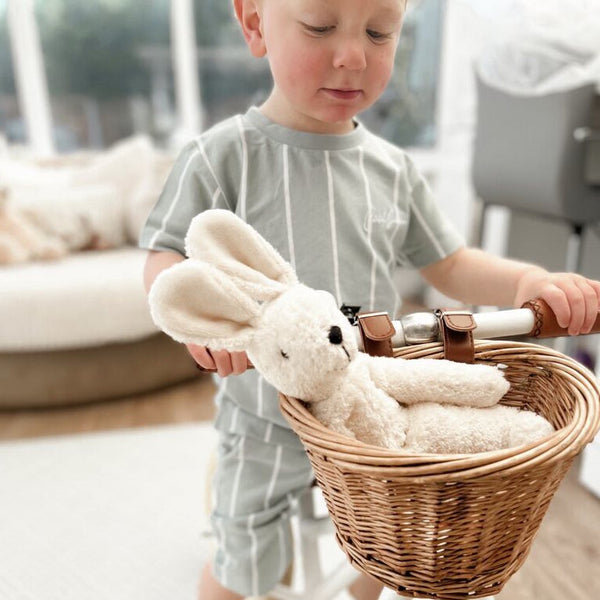 Senger | Floppy Animal Rabbit Small White - Milk Tooth