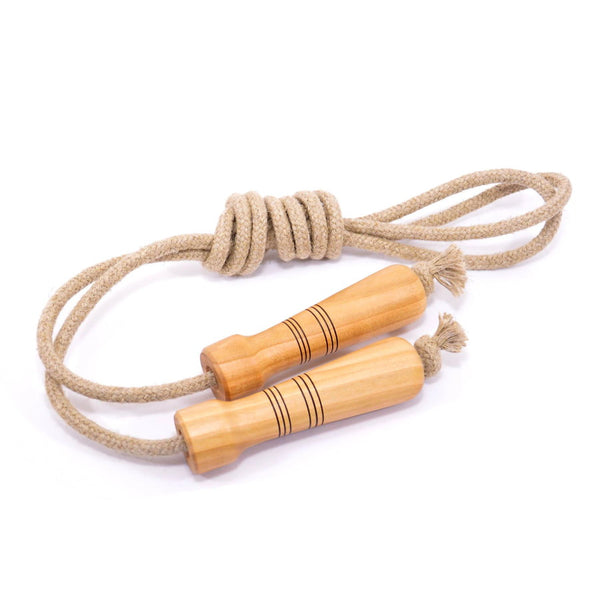 Mader | Skipping Rope for Older Children | Classic Handle Linen - Milk ...