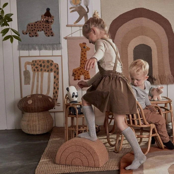 OYOY | Follow The Rainbow Wall Rug | Choko - Milk Tooth