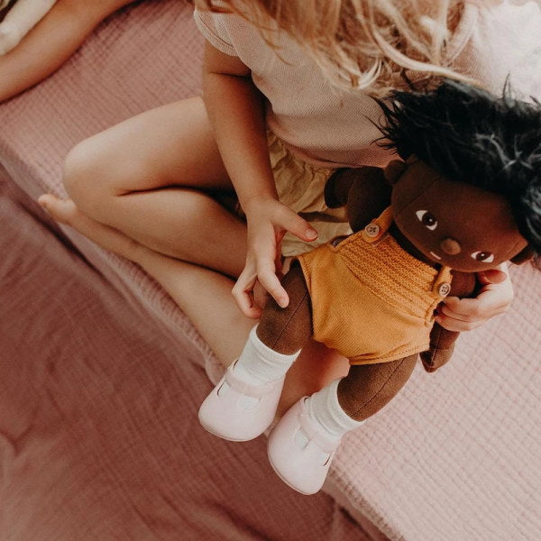 Olli Ella Dinkum Doll Shoes Mallow Pink